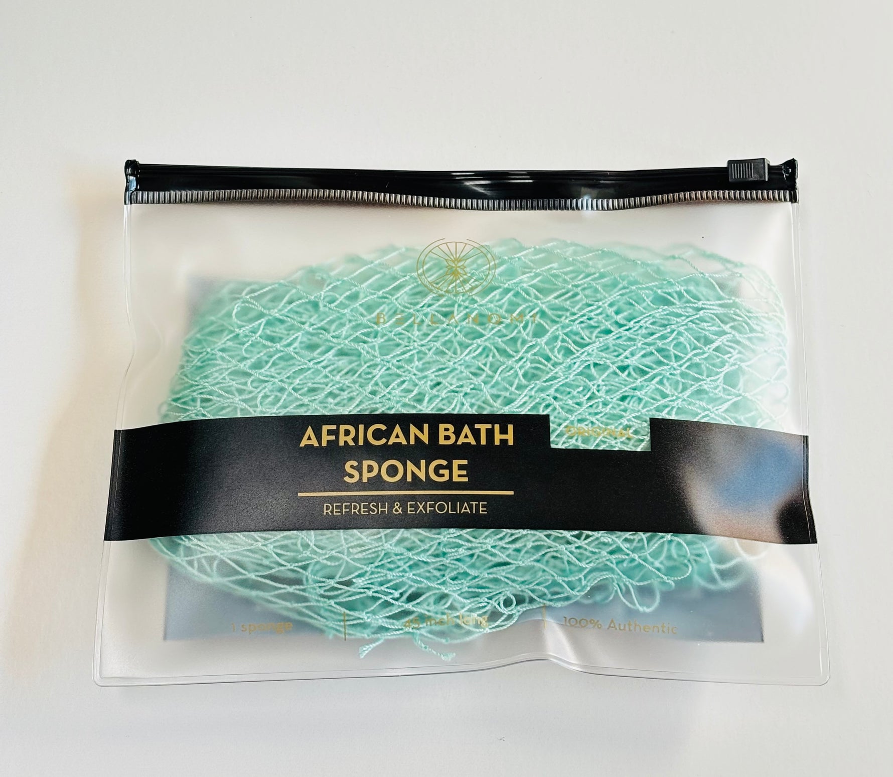 African Exfoliating Net Sponge (FOR SENSITIVE SKIN) 45" Long – Bellanomi