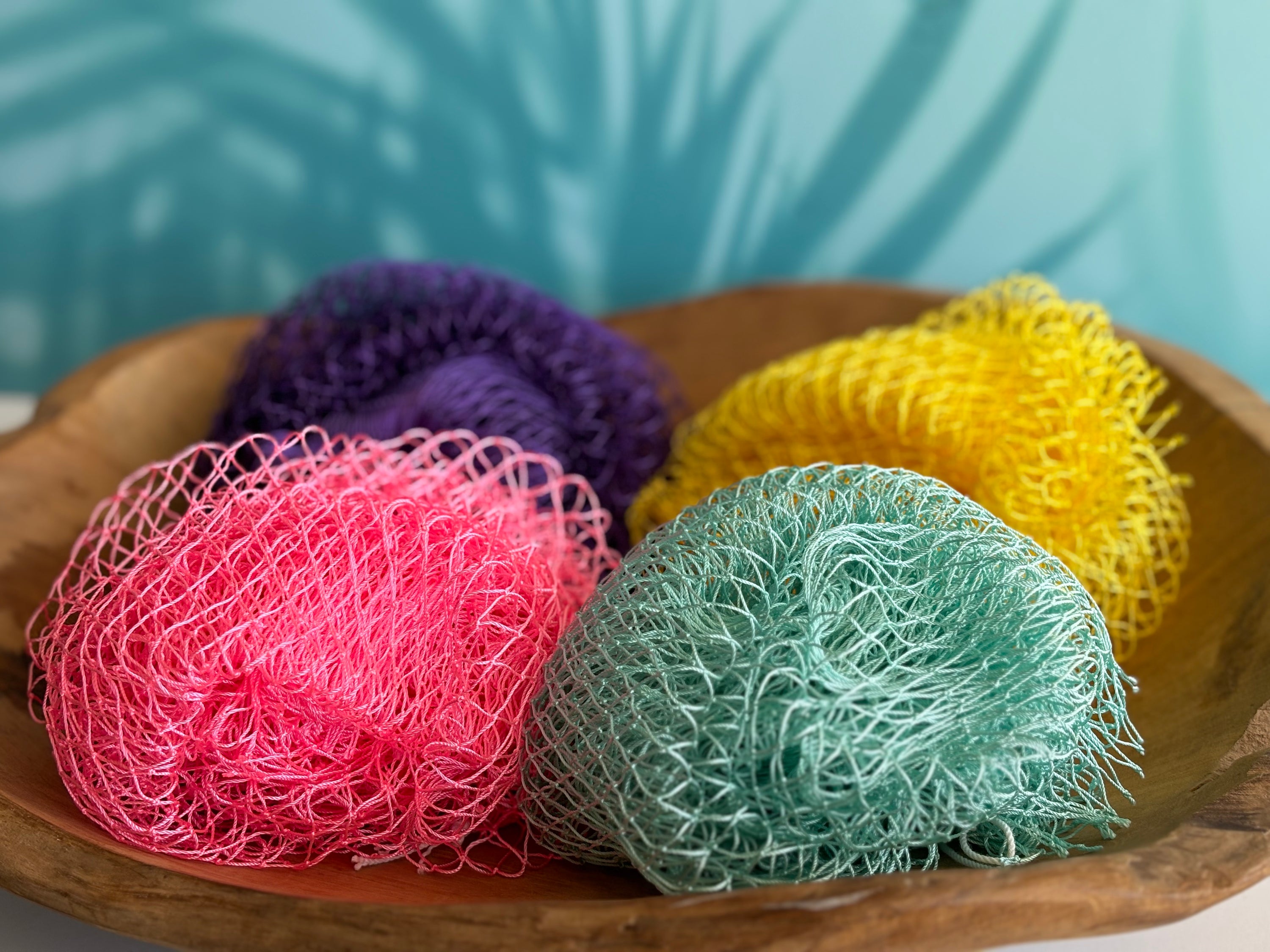 African Exfoliating Net Sponge (FOR SENSITIVE SKIN) 45" Long – Bellanomi