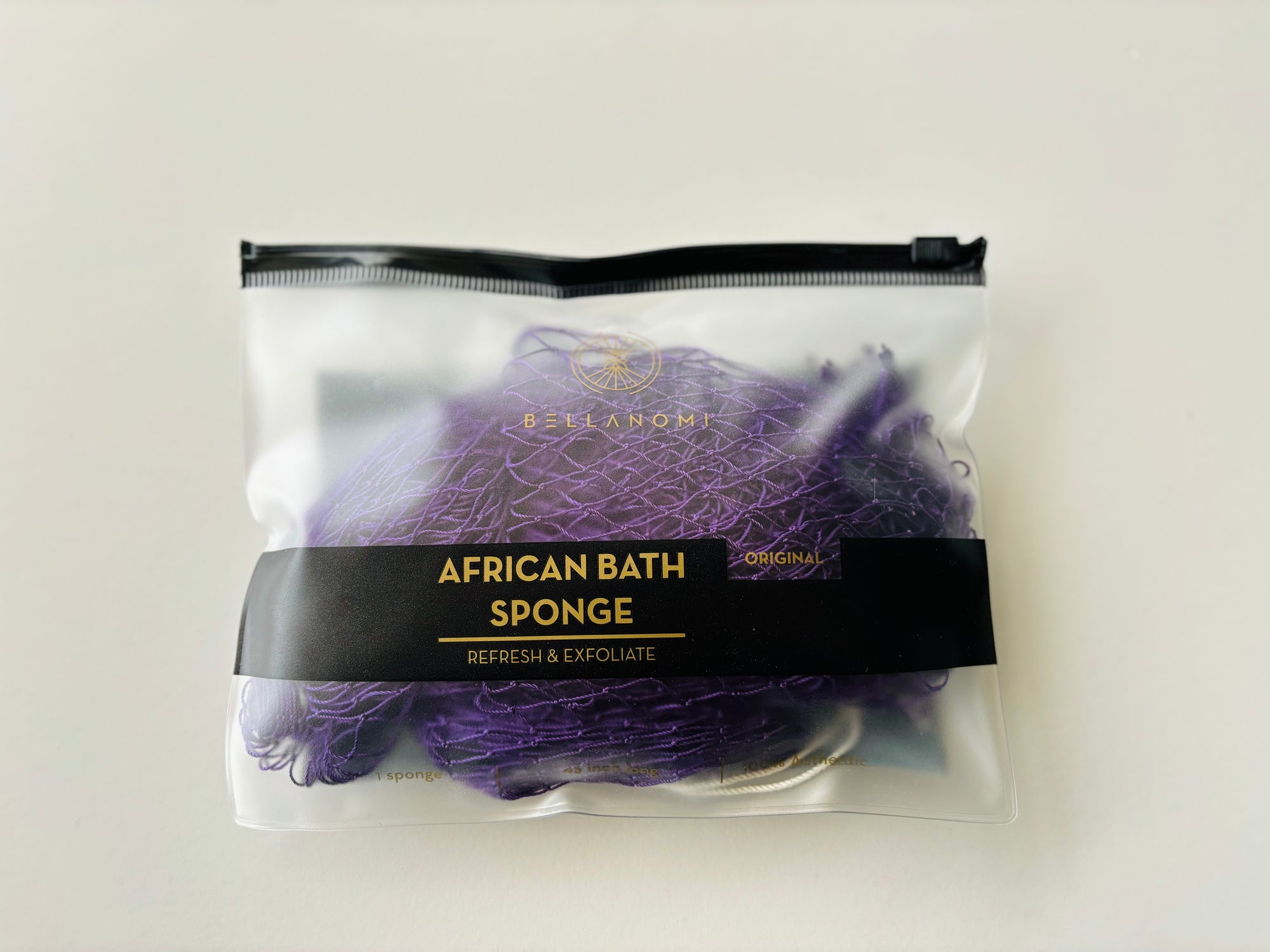 African Exfoliating Net Sponge (FOR SENSITIVE SKIN) 45" Long – Bellanomi