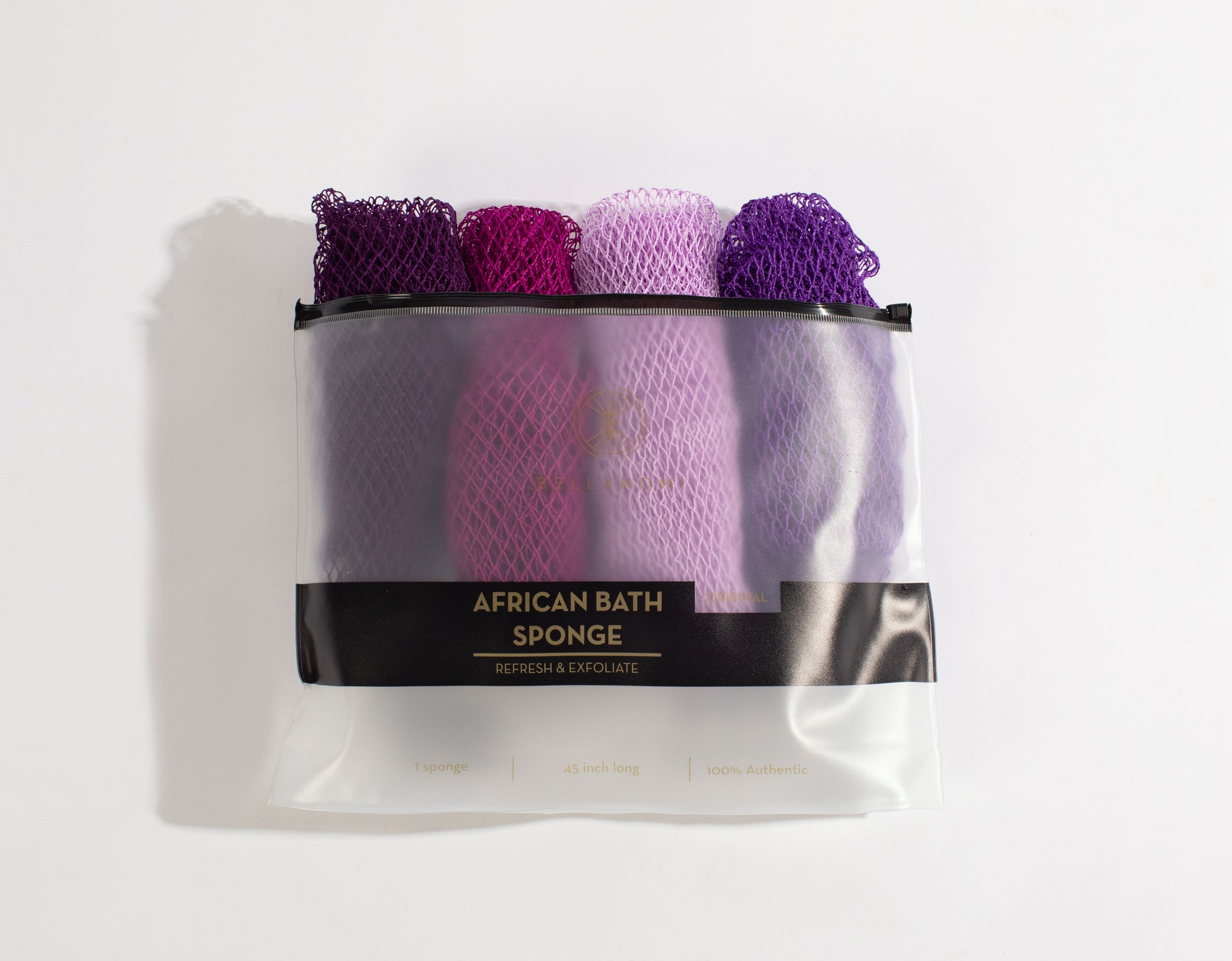 4-Piece African Exfoliating Net Sponge Set – Bellanomi