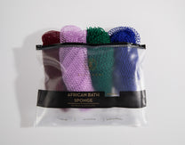 4-Piece African Exfoliating Net Sponge Set – Bellanomi
