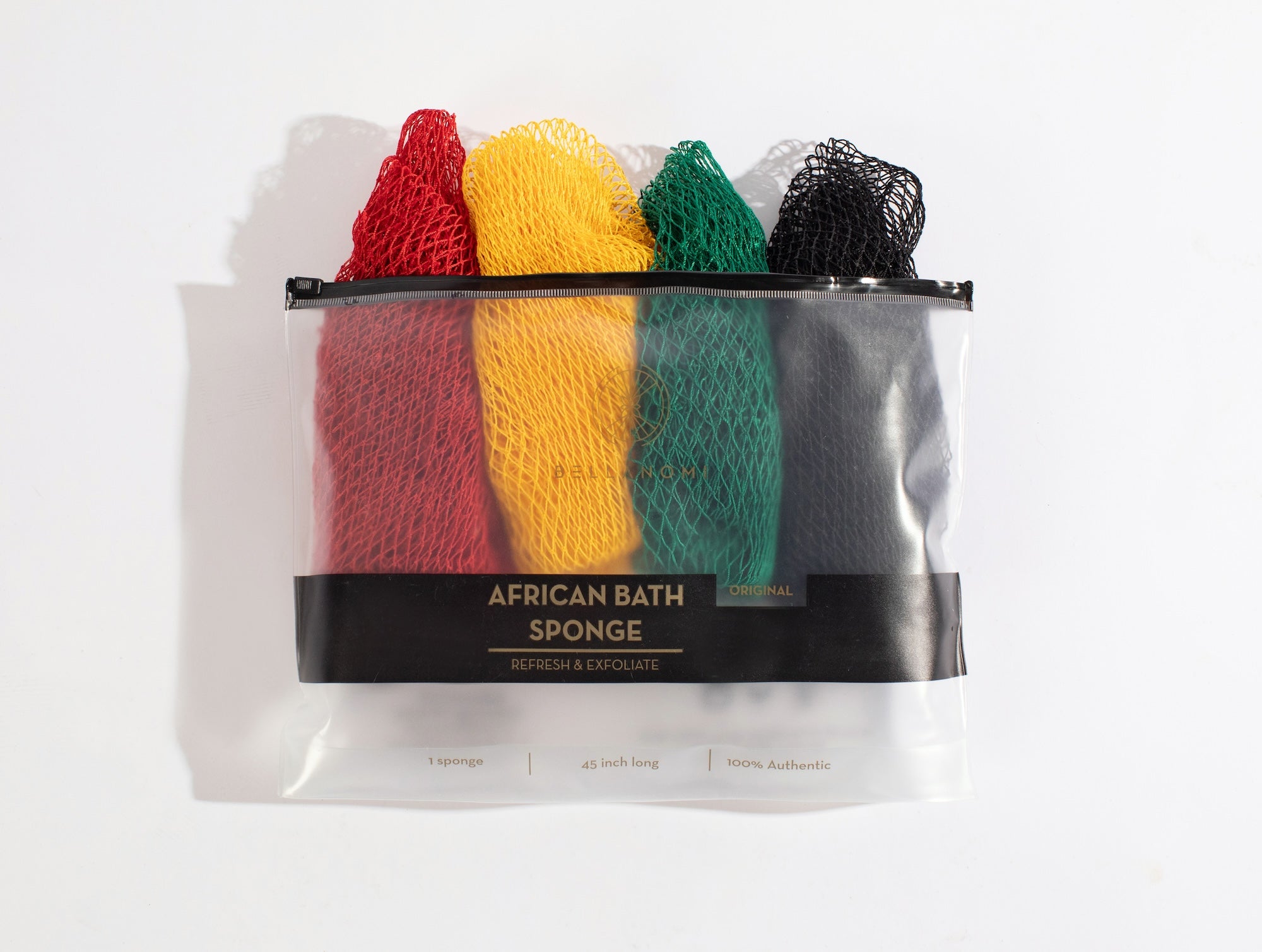4-Piece African Exfoliating Net Sponge Set – Bellanomi