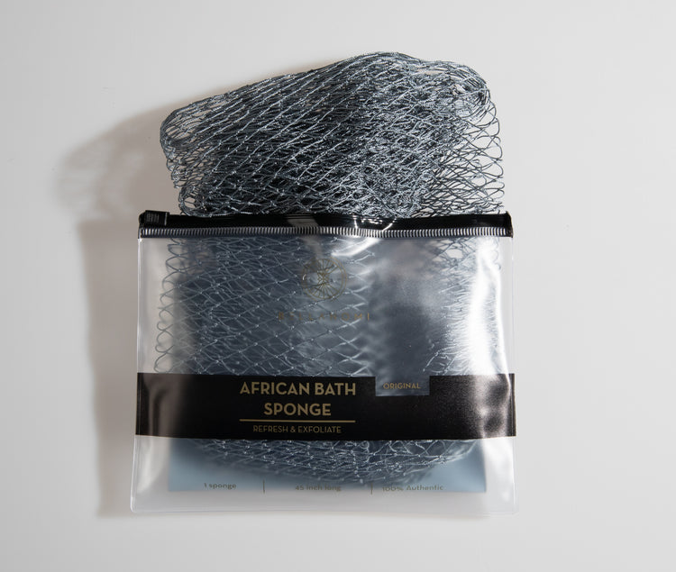 African Exfoliating Net Sponge (FOR SENSITIVE SKIN) 45" Long – Bellanomi