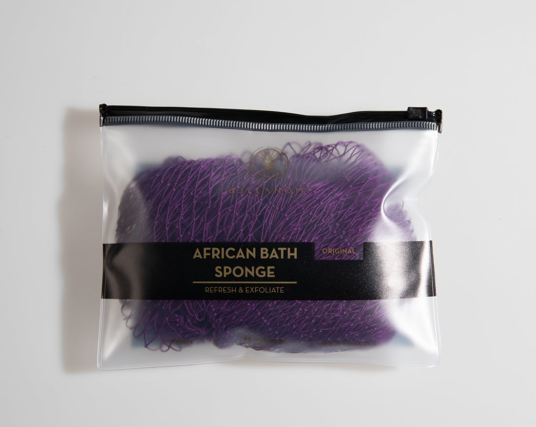 African Exfoliating Net Sponge (FOR SENSITIVE SKIN) 45" Long – Bellanomi